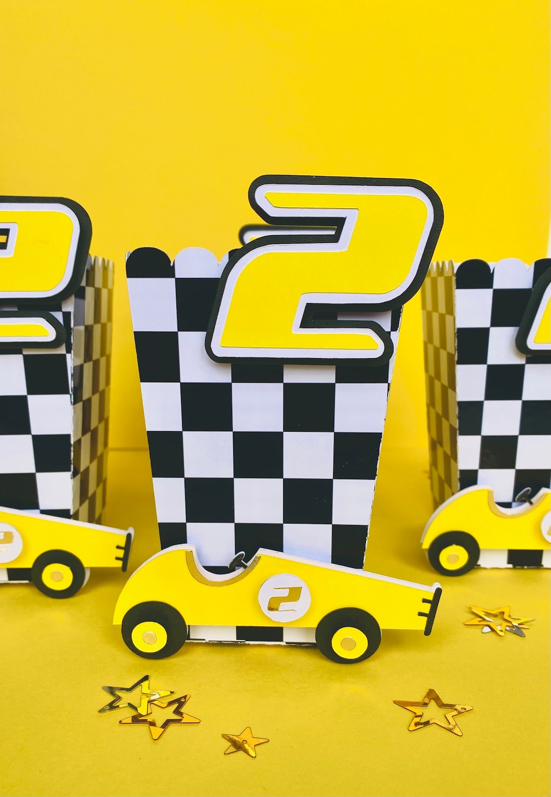 Vintage Race Car Popcorn Boxes- Handmade for Your Special Occasion ...