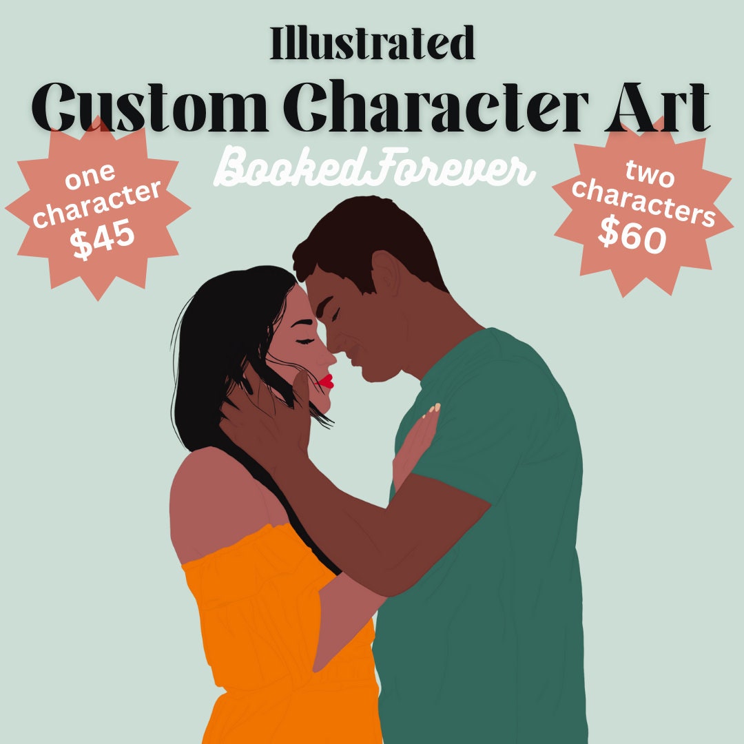 Custom Illustrated Character Art for Authors 1 Character - Etsy