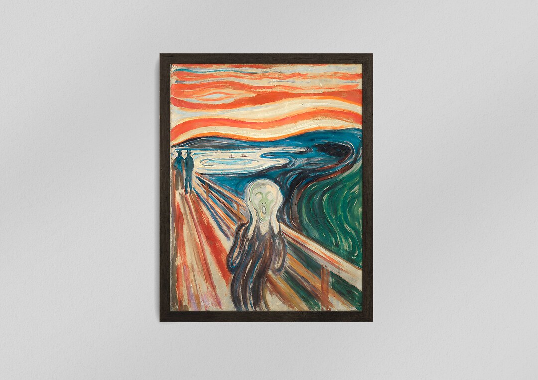 Edvard Munch "scream" (1893) Poster (reworked) - Etsy
