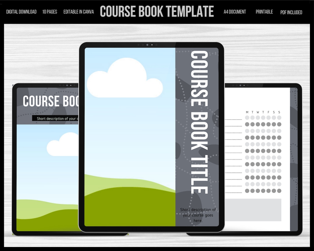 Editable Coursebook Template | Canva Coaching Ebook Template | Online ...