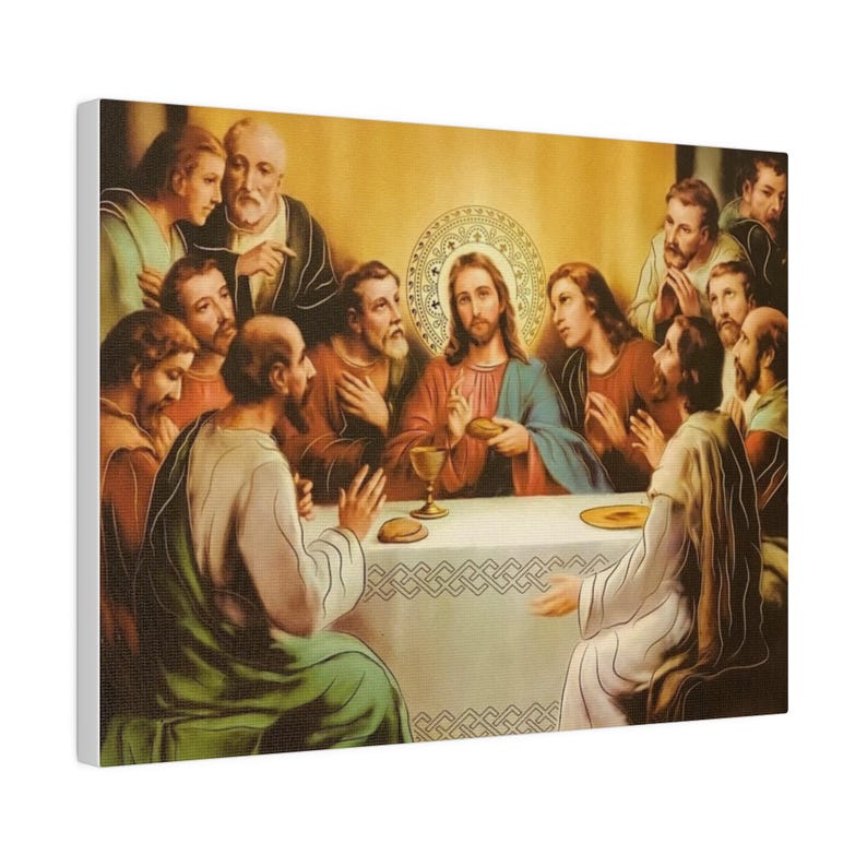 Last Supper Canvas Print: Leonardo Da Vinci, Religious Wall Art - Etsy