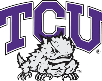 Tcu Horned Frog Sticker - Etsy