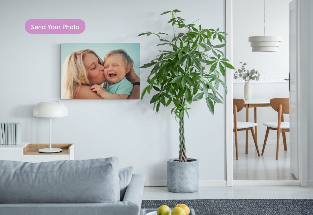 Personalized Photo Canvas, Family Photo Canvas, Your Picture Text ...