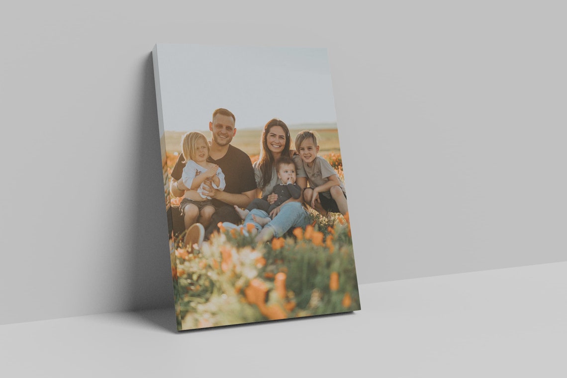 Personalized Photo Canvas Family Photo Canvas Your Picture - Etsy