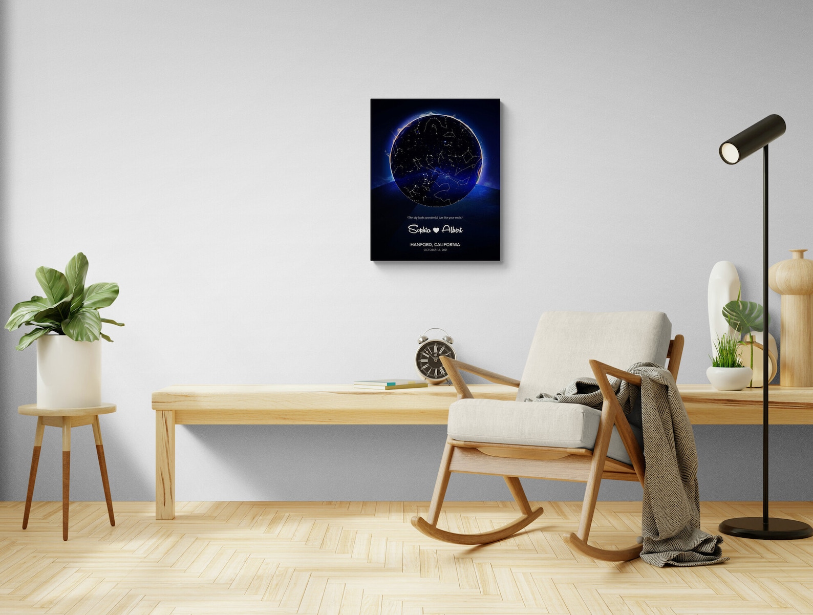 Star Map Canvas Custom Astronomy Map Personalized Star - Etsy