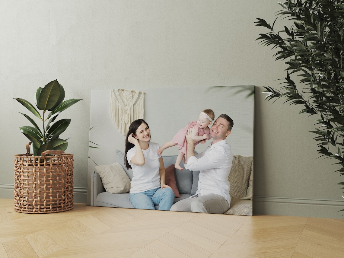 Personalized Photo Canvas Family Photo Canvas Your Picture - Etsy