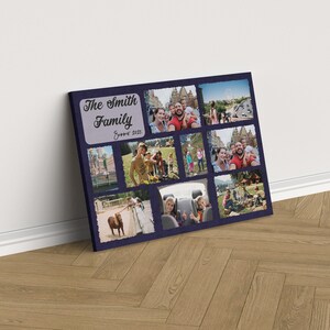 Custom Travel Photo Collage Canvas, Best Gift for Bffs, Adventure ...