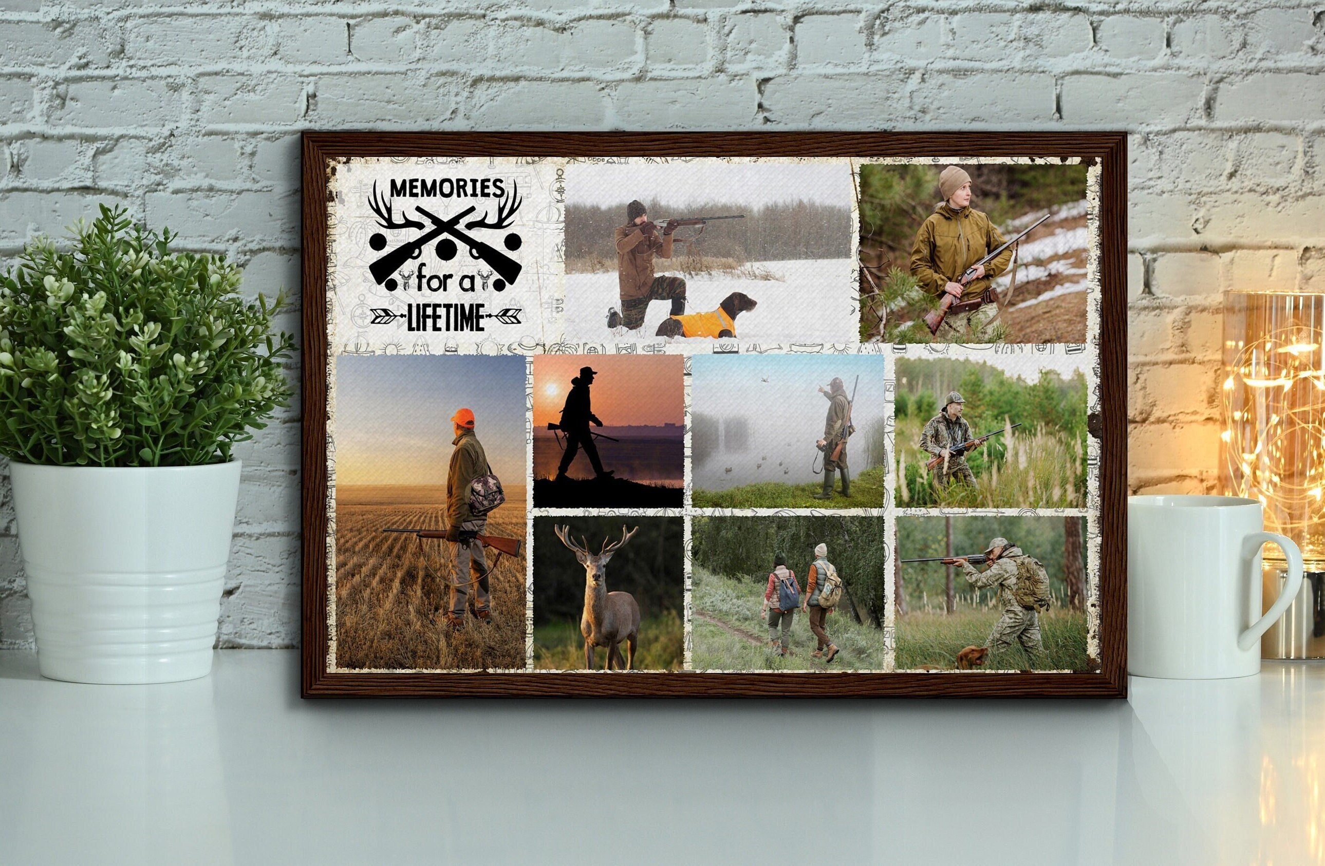 Family Hunting Trip, Wooden Framed Wall Art, Personalized First Hunt ...