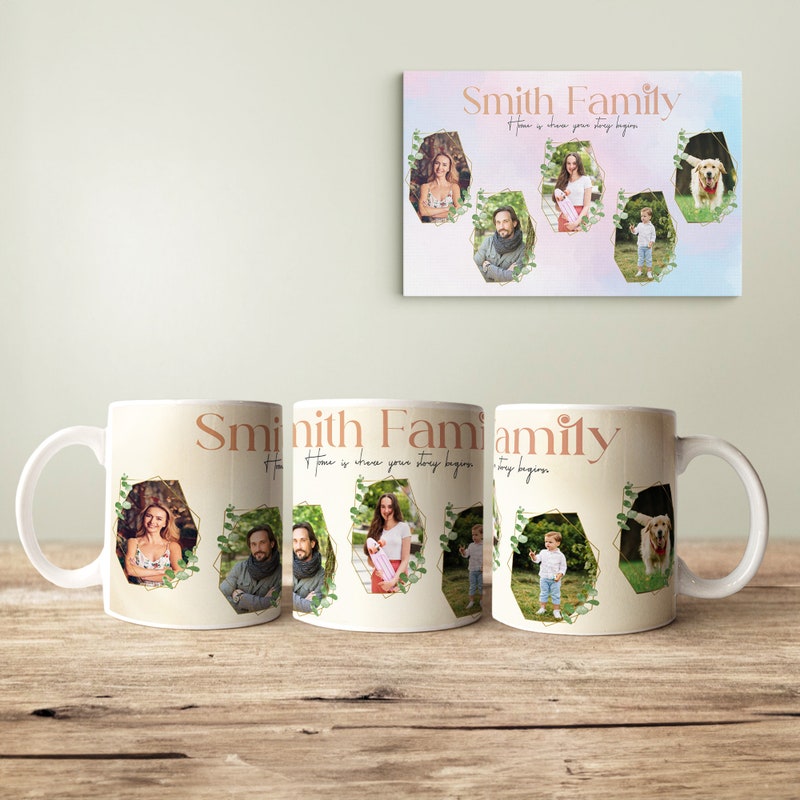 Family Mug With Pictures - Etsy