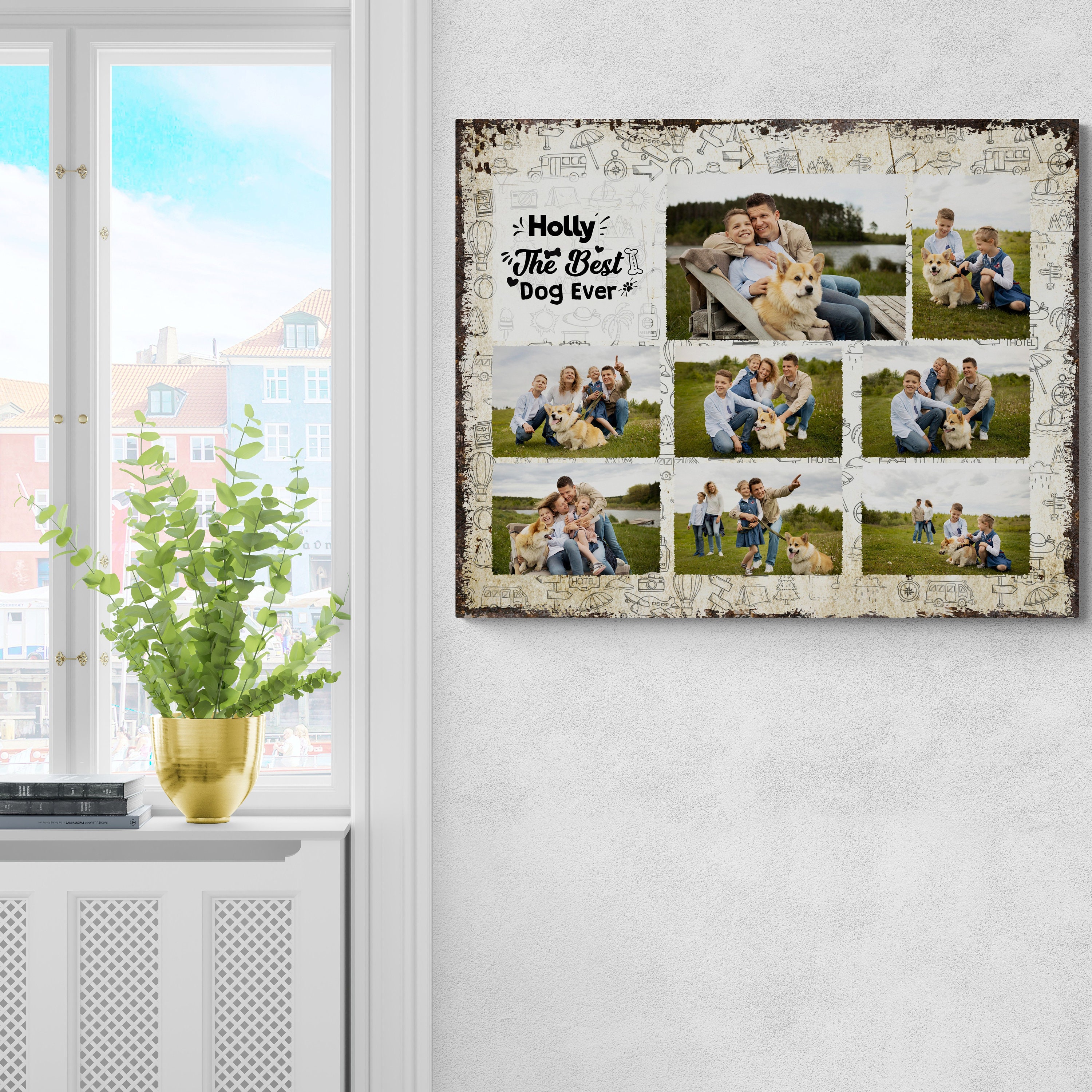 Canvas Collage Wall Art, Personalized Picture Collage Gift, Family Best ...