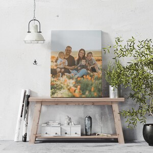 Personalized Photo Canvas, Family Photo Canvas, Your Picture Text ...
