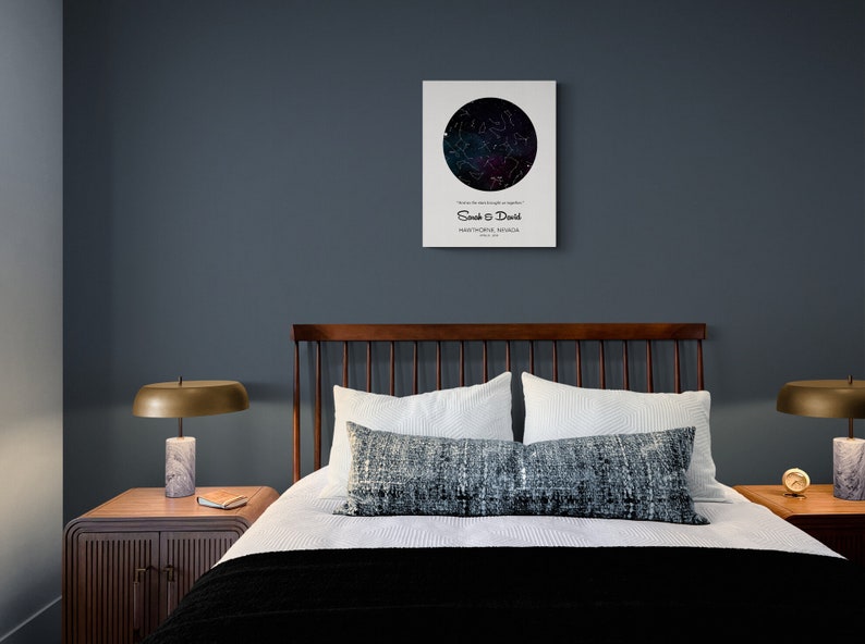 Star Map Canvas Custom Astronomy Map Personalized Star - Etsy