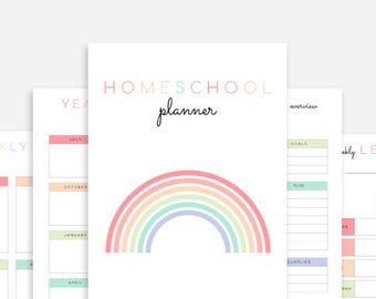 Homeschool Planner Pretty in Pink Teacher Planner Student Planner ...