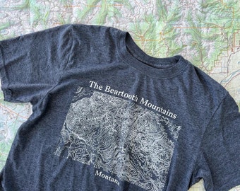 Topographic Map Mountain - Etsy