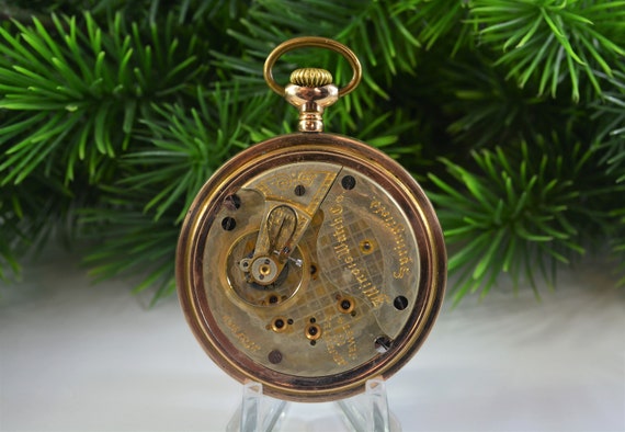 Antique 1915 Illinois Two Tone Pocket Watch, Vintage … - Gem