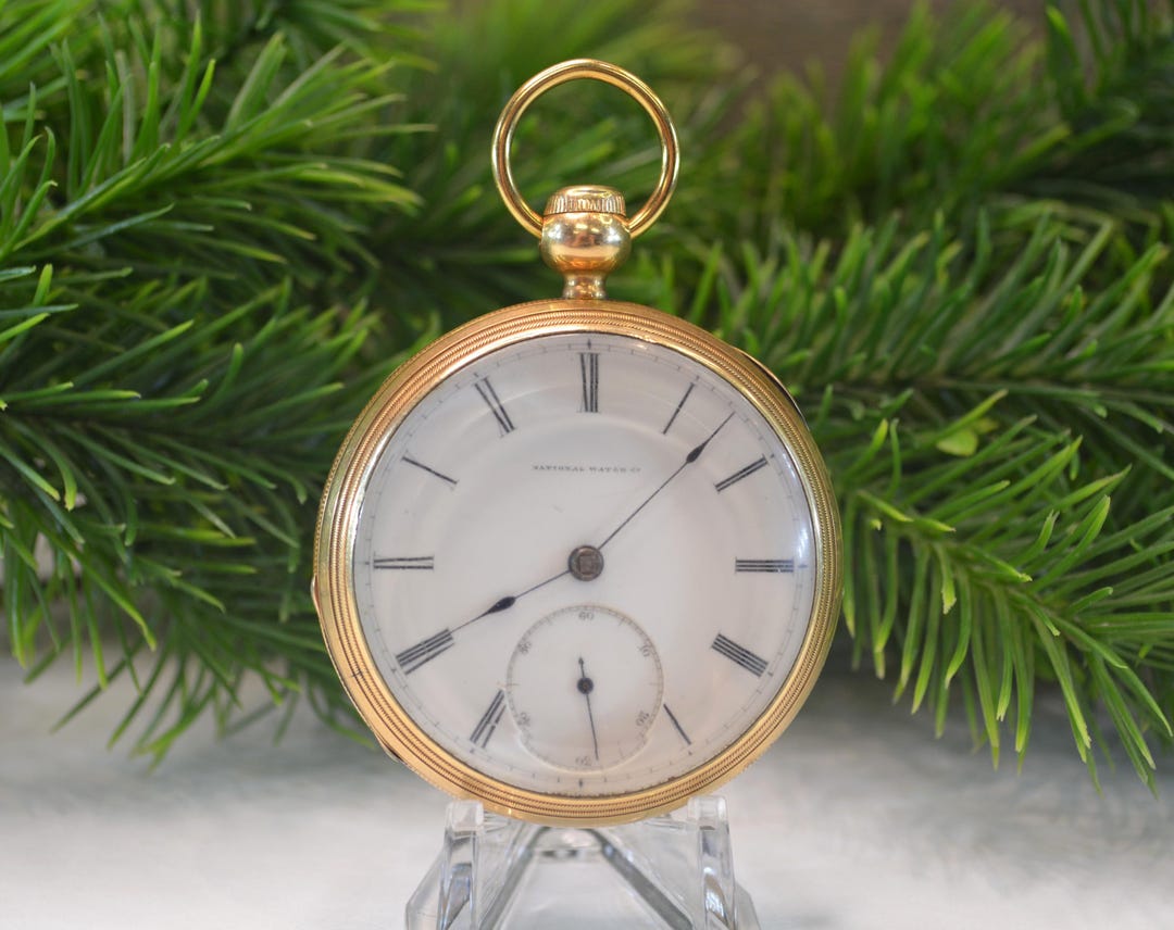 Rare 1868 Elgin Pocket Watch, National Watch Co., Vintage Pocket Watch ...
