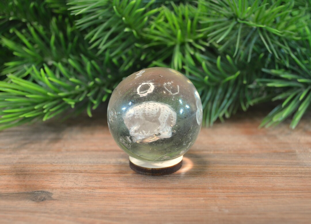 Large German Sulphide Marble, Vintage German Marble, Shooter Marble ...