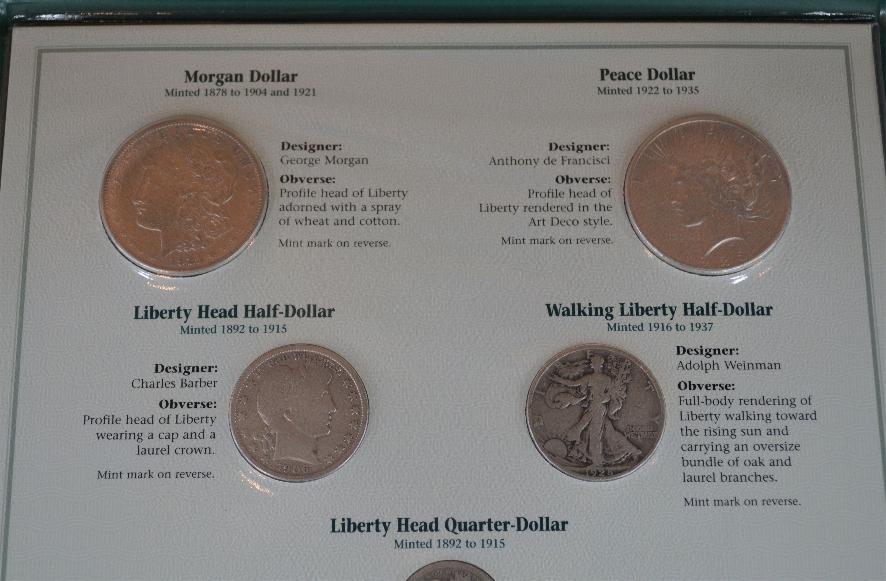 The Silver Coins of the San Francisco Mint 1878-1937, 9 Different 90% ...