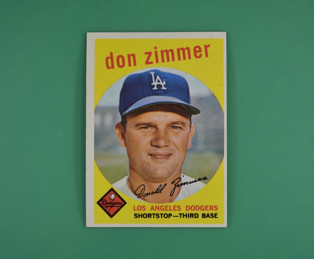 1959 Don Zimmer, Los Angeles Dodgers, 1959 Topps Baseball Card, Don ...
