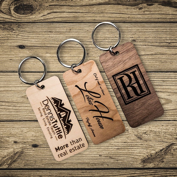 Wooden Key Chain - Etsy