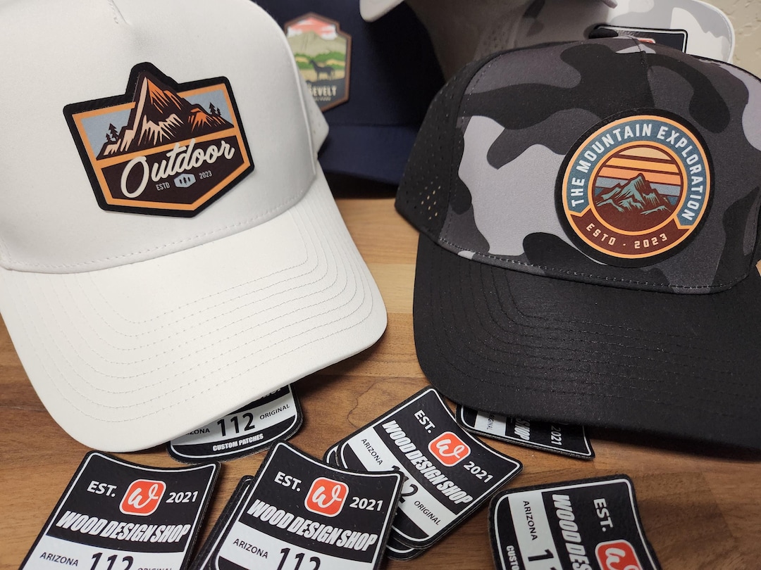Personalized Golf Hat: Color Logo Leather Patch, Water Repellent ...