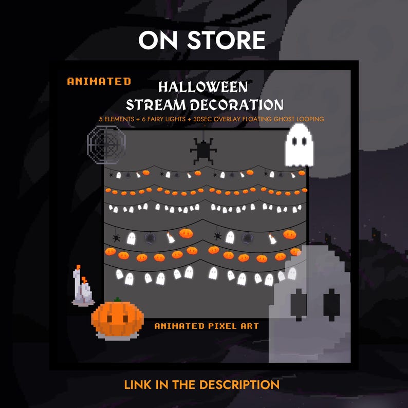 Halloween Stream Decoration Floating Ghost 30sec Overlay - Etsy