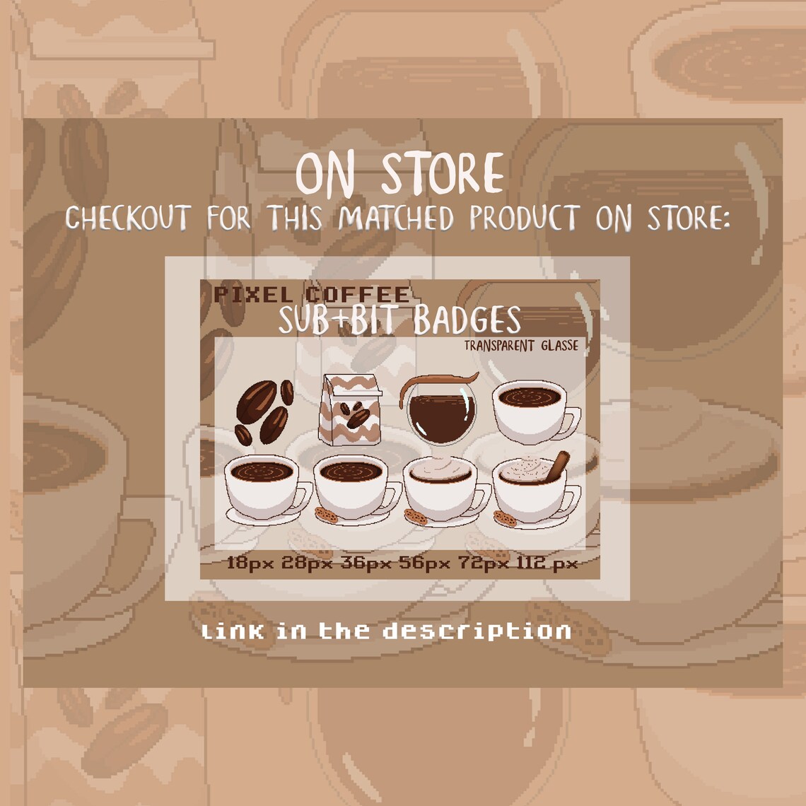 Retro Coffee Break Animated Overlay for Twitch, Overlay Set - Etsy