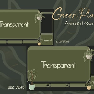 Cute Green Plants Stream Pack for Twitch Complete Streaming - Etsy