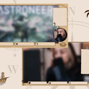 Pirate Adventure Stream Overlay, Twitch Overlay, Full Page ...