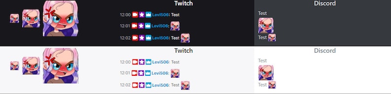 Twitch Emotes peach Skin Blue Eyes Astral Hair - Etsy