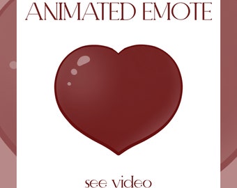 Twitch Animated Emote and Decoration / Light Blue Heart Animated Emotes ...