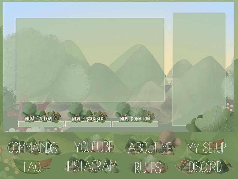 ANIMATED Cozy Forest Package for Stream/twitch Animated - Etsy