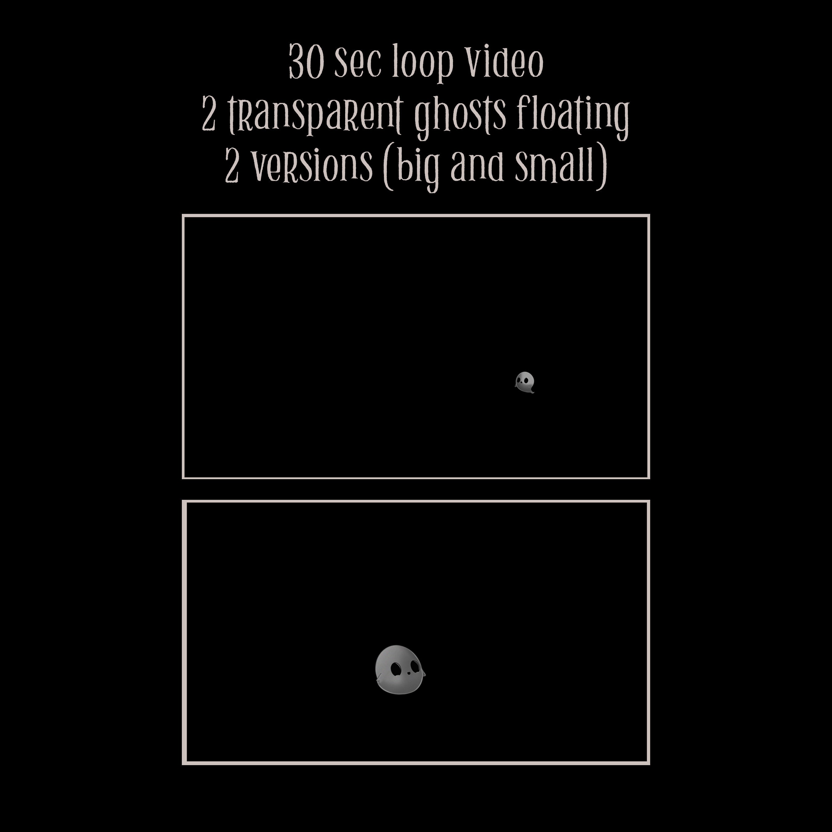 Halloween Stream Overlay Floating Ghosts Decoration - Tiktok, Twitch ...
