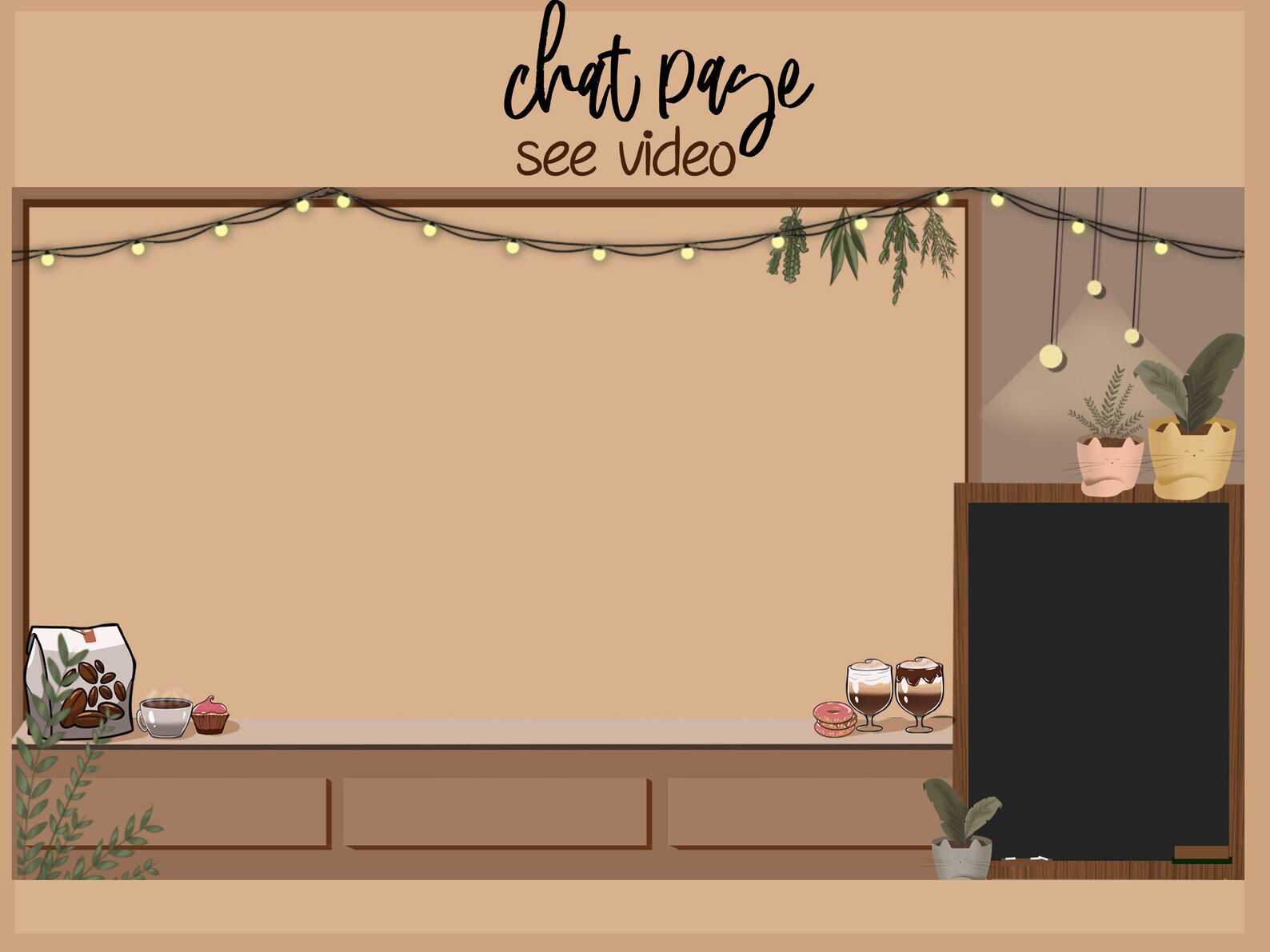 ANIMATED SCENES and OVERLAY Coffee Shop 4 Scenes 1 Overlay - Etsy