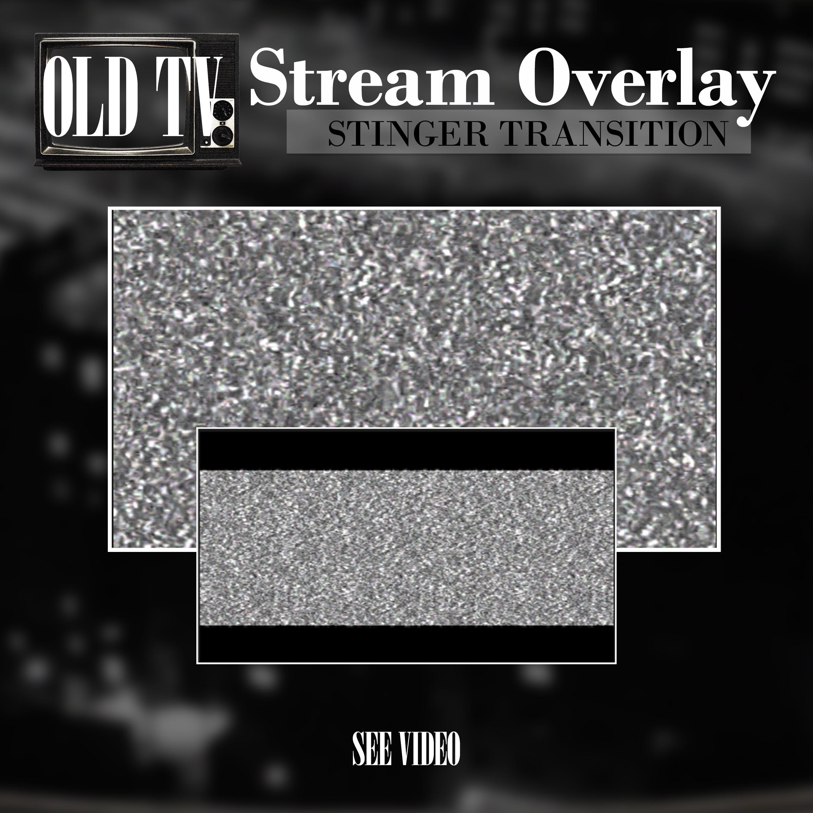 Old TV Cinema Stream Overlay Package: Animated Twitch Screens - Etsy