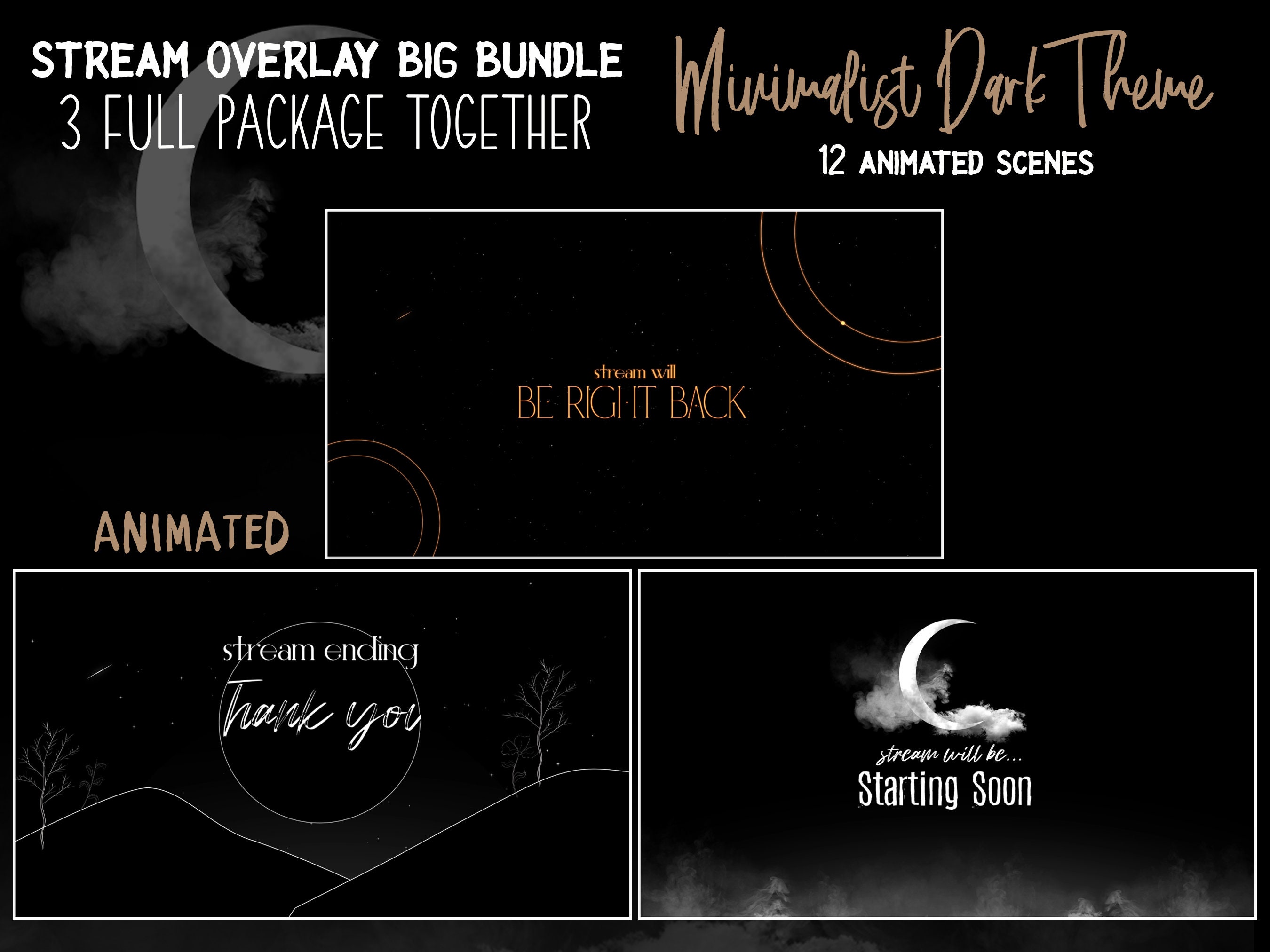 Minimalist Dark Theme Big Bundle! 3 Complete Packages Together ...