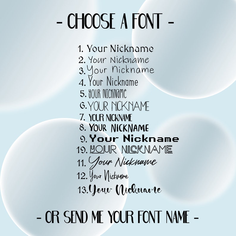 Your Custom Animated Nickname Comission! Personalized. 6 Animated Gif ...