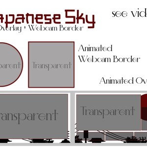 Japanese Sky Stream Pack for Twitch, Twitch Overlay, Complete Streaming ...