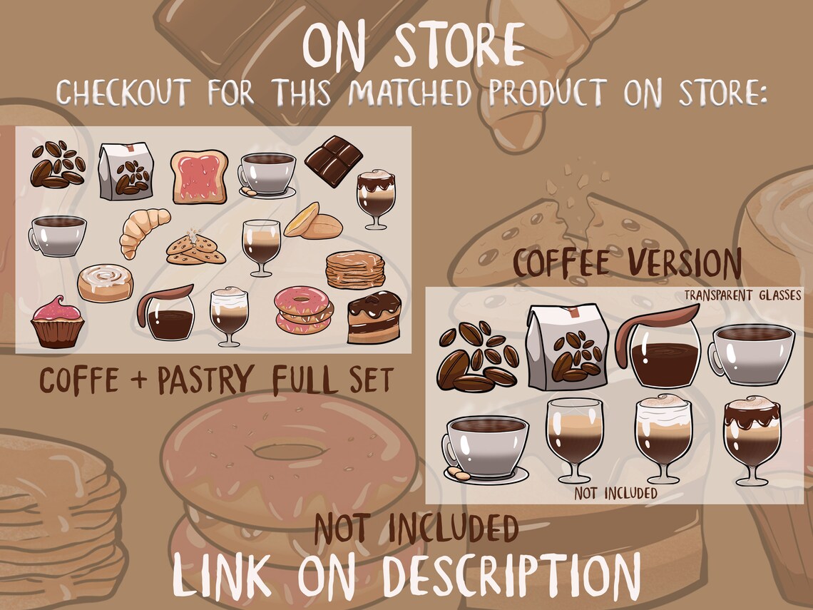 10 PASTRY Twitch Sub Badges / Cheer Bit Badges / Emote / Loyalty Badges ...