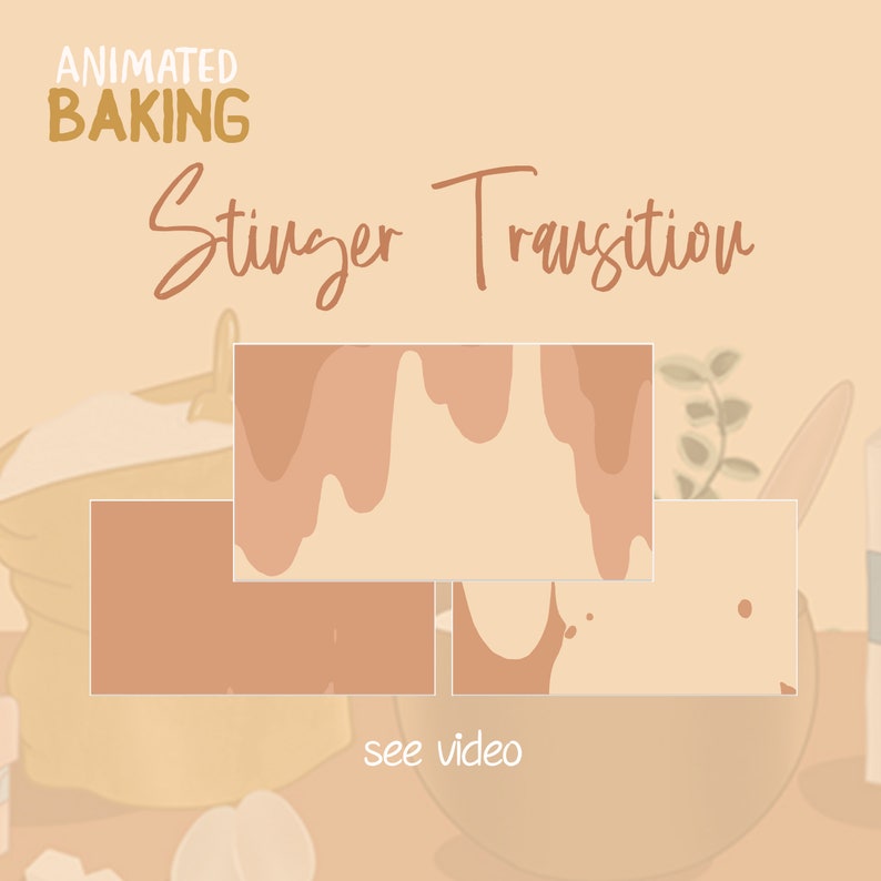 Cute Baking Stream Pack for Twitch, Twitch Overlay, Complete Streaming ...