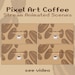 Retro Pixel Art Coffee Stream Overlay Package, Twitch Overlay Complete ...