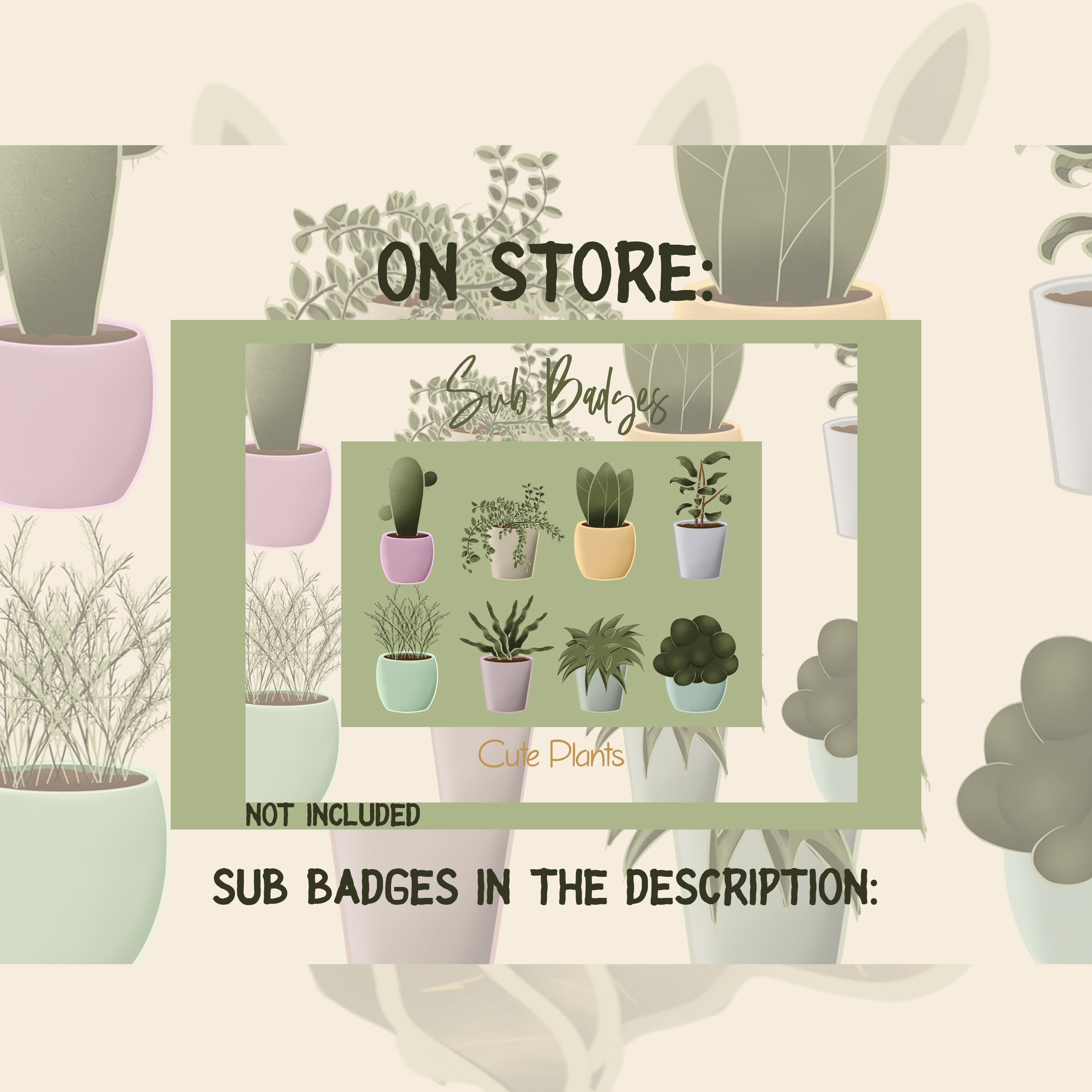 Cute Plants, Cozy Animated Stream Alerts! - Etsy