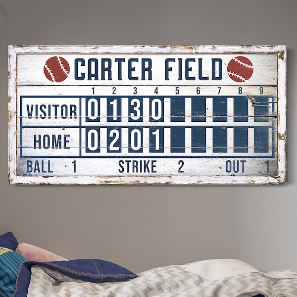 Baseball Scoreboard - Etsy