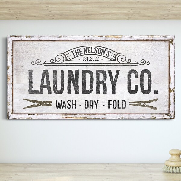 Laundry Co Sign - Etsy