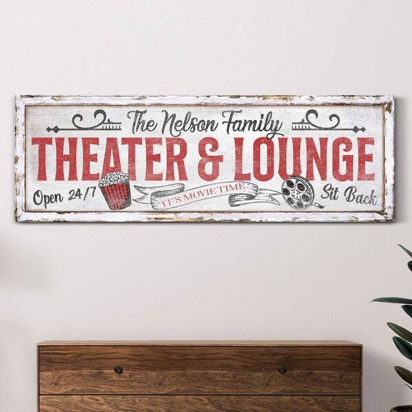 Home Theatre Sign - Etsy