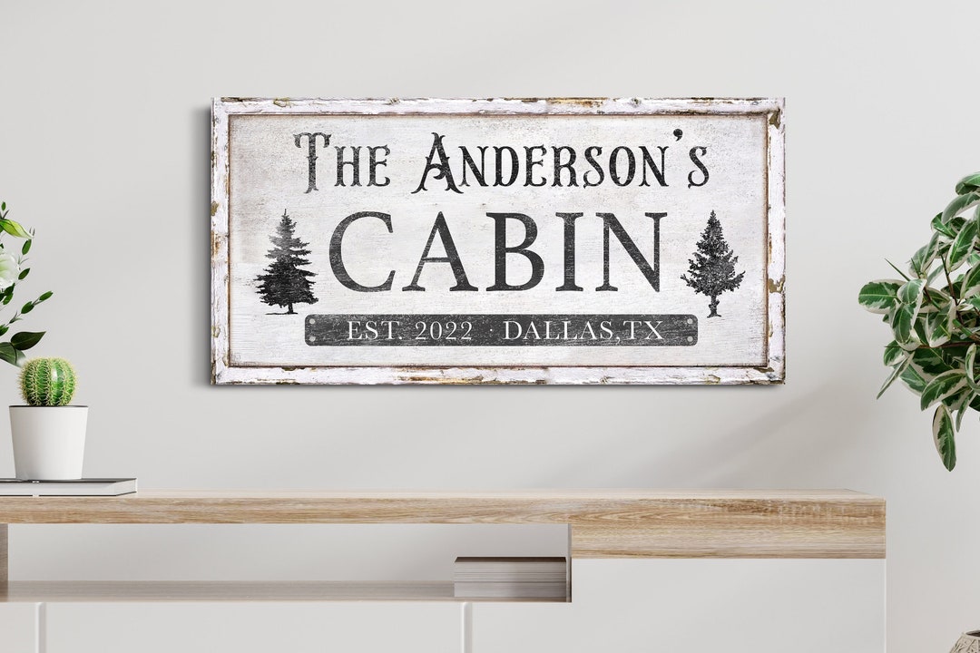 Custom Cabin Sign Family Name Sign Father Birthday Gift Cabin - Etsy Canada