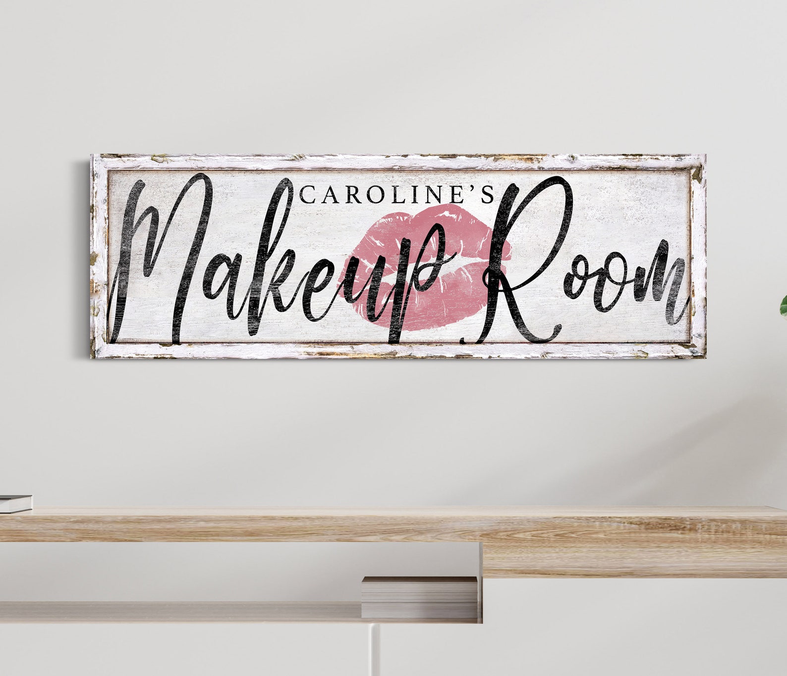 Custom Makeup Room Sign Personalized Vanity Wall Art Gift - Etsy