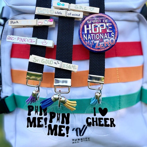 Cheerleading Spirit Pin Swag Strap - Etsy