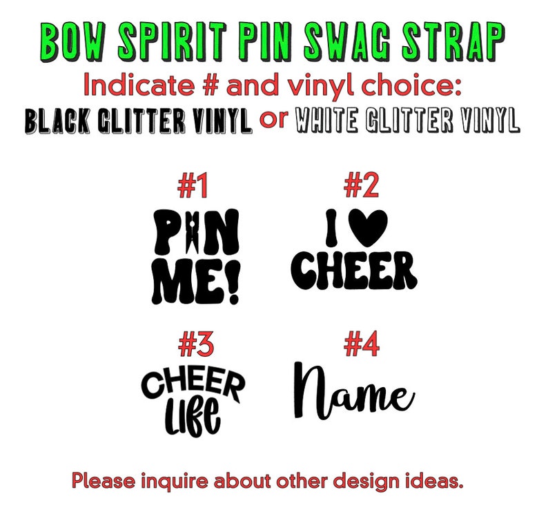 BOW Spirit Pin Swag Strap - Etsy