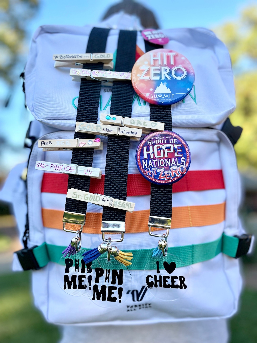 Cheerleading Spirit Pin Swag Strap - Etsy